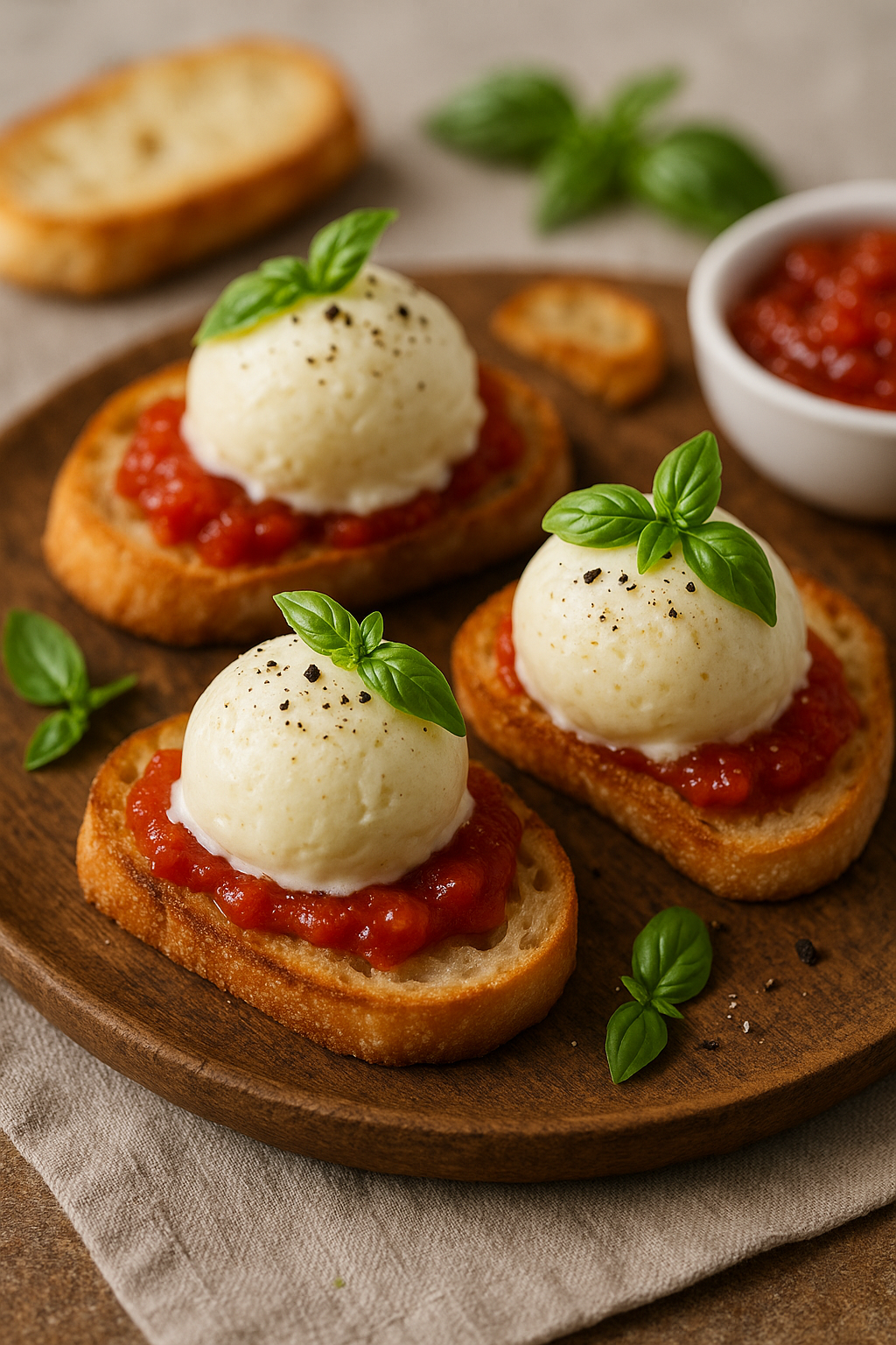 Ricetta Gourmet: Crostini con Gelato al Parmigiano e Confettura di ...